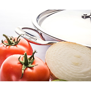 Culina 12" Tri-Ply Frying Pan, 18/10 Stainless Steel