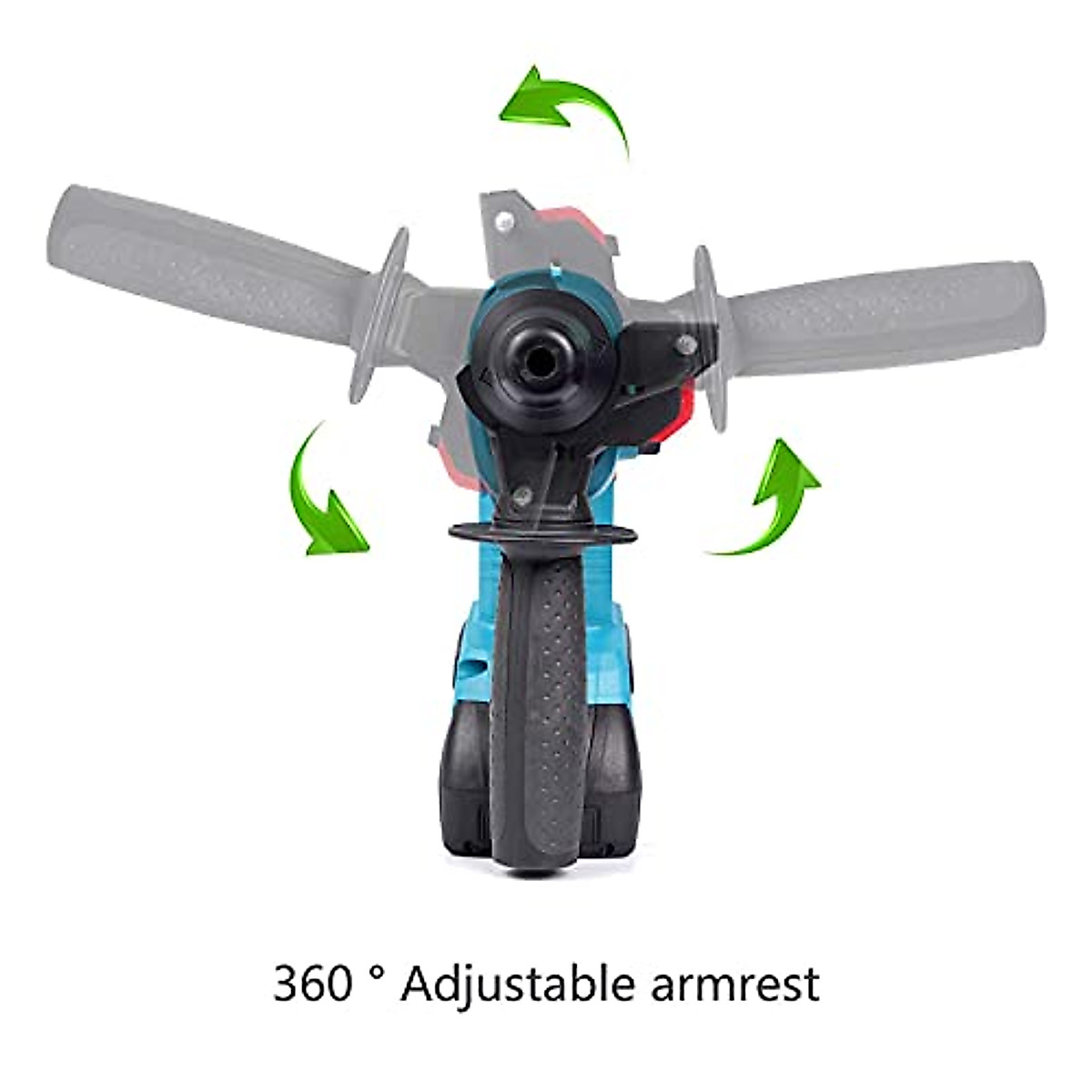 Vikky 20V SDS Plus rotary hammer drill, brushless cordless demolition hammer kit, with 4.2Ah battery and charger, 4 functions, suitable for drill bits, point/flat/U-shaped chisels