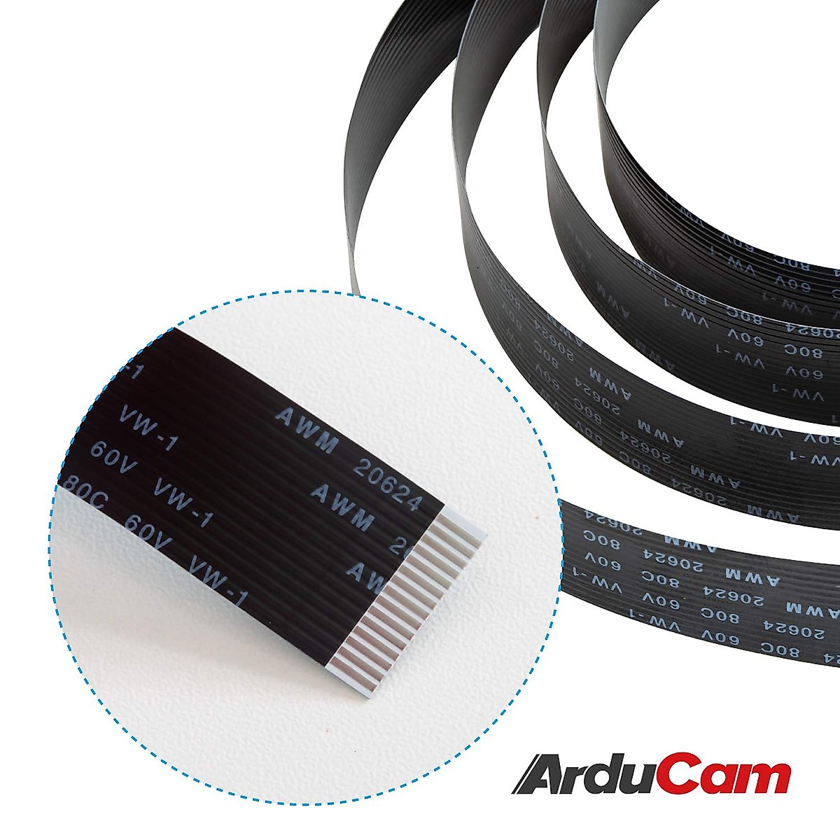 Arducam CS-Mount Lens Bundle for Pi HQ Camera, 6mm Focal Length Wide Angle CS Lens with Portable Tripod Stand and 2ft/60cm Black Camera Cable