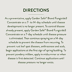 Garden Safe Brand Fungicide3 Concentrate, Ready-to-Spray, 28-Ounce, 6-Pack