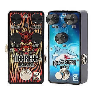 Caline Mini Guitar Distortion Pedal G001 with G013 Guitar Boost Effect Pedal