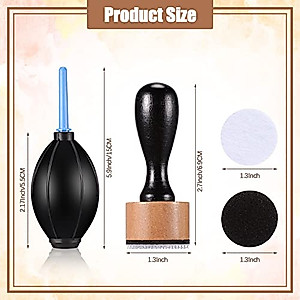 54 Pieces Alcohol Ink Blower Applicator Tool Set, Include Round Blending Tool Ranger Mini Blending Tool Air Blower Mini Ink Blower Felts Replacement Foams for Card Making Embossing Painting Rendering