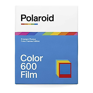 Polaroid 600 Instant Camera (Arctic Blue) Bundle with Polaroid Originals Color Instant Film for 600 Cameras (8 Exposures) and Film Accessories (3 Items)