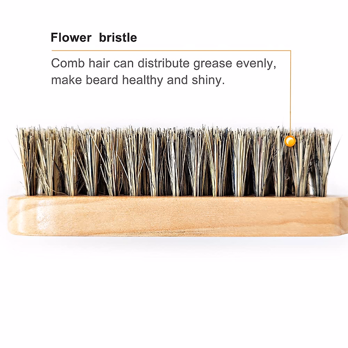 SUNBIRD Beard Brush For Men (Soft brush),Bristle brushes，Men's Beard Grooming Tools And Beard Styling Daily Care