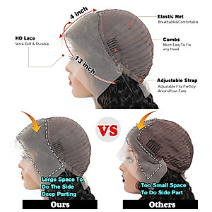 250 Density 30 Inch Lace Front Wig Human Hair,13x4 HD Lace Frontal Wigs Human Hair Pre Plucked with Baby Hair Glueless Straight Lace Front Wigs Human Hair For Black Women