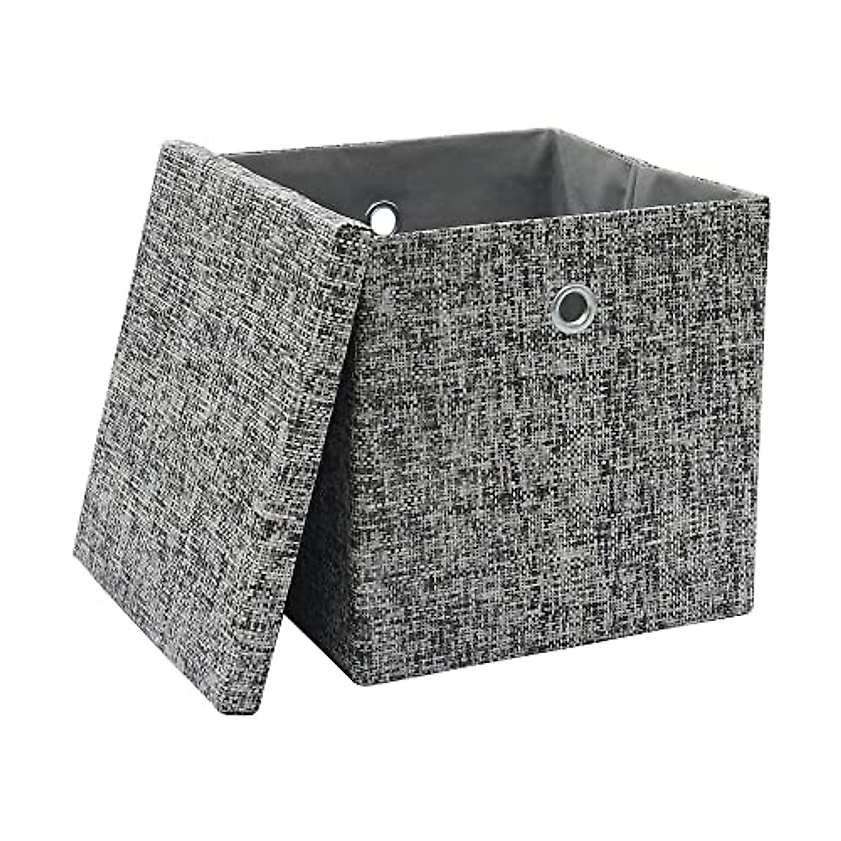 JVL Urban Square Paper Lidded Storage Basket