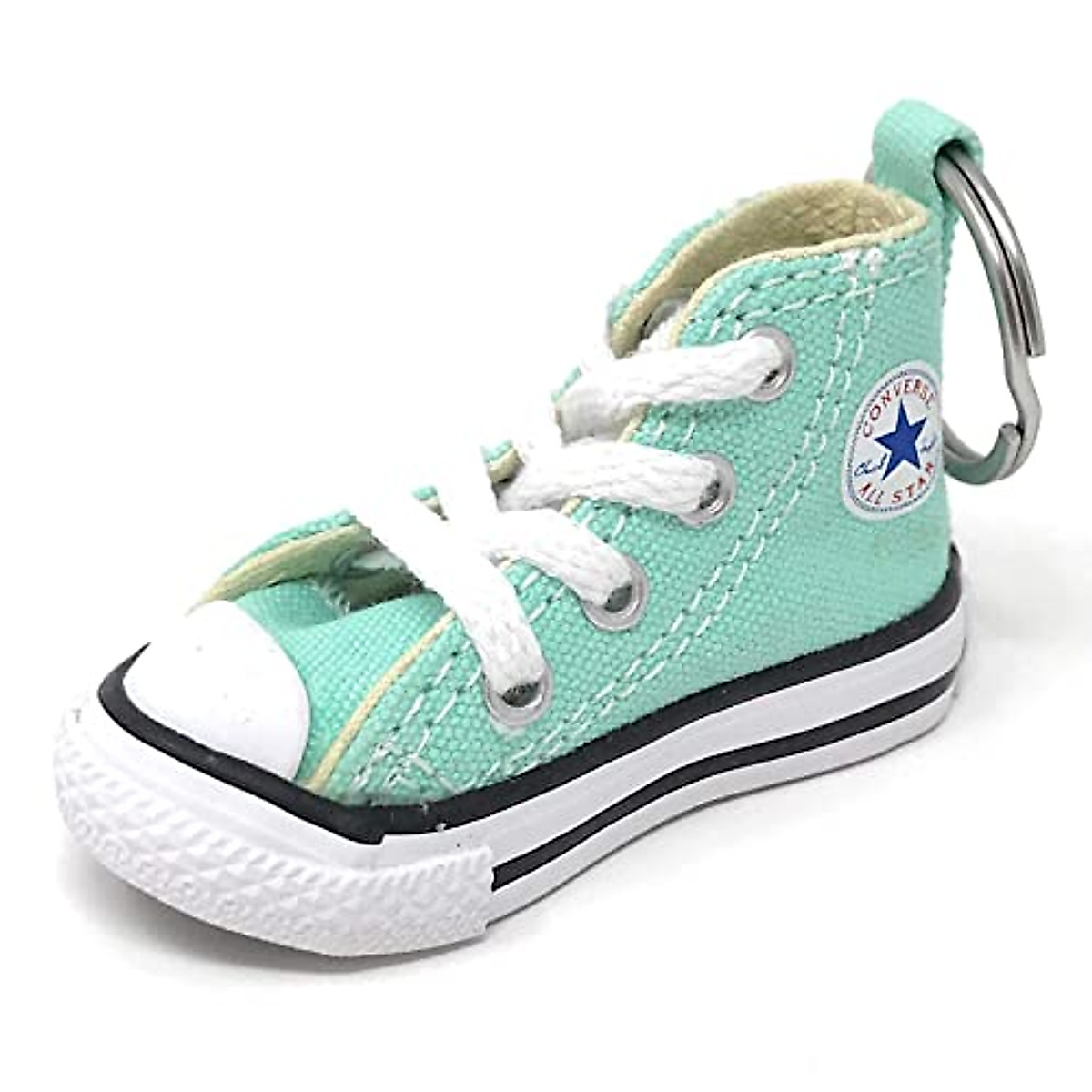 Converse Key Chain All Star Chuck Taylor Sneaker Keychain Authentic, Mint/White, One Size