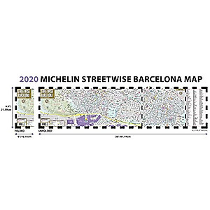 Streetwise Barcelona Map - Laminated City Center Street Map of Barcelona, Spain (Michelin Streetwise Maps)