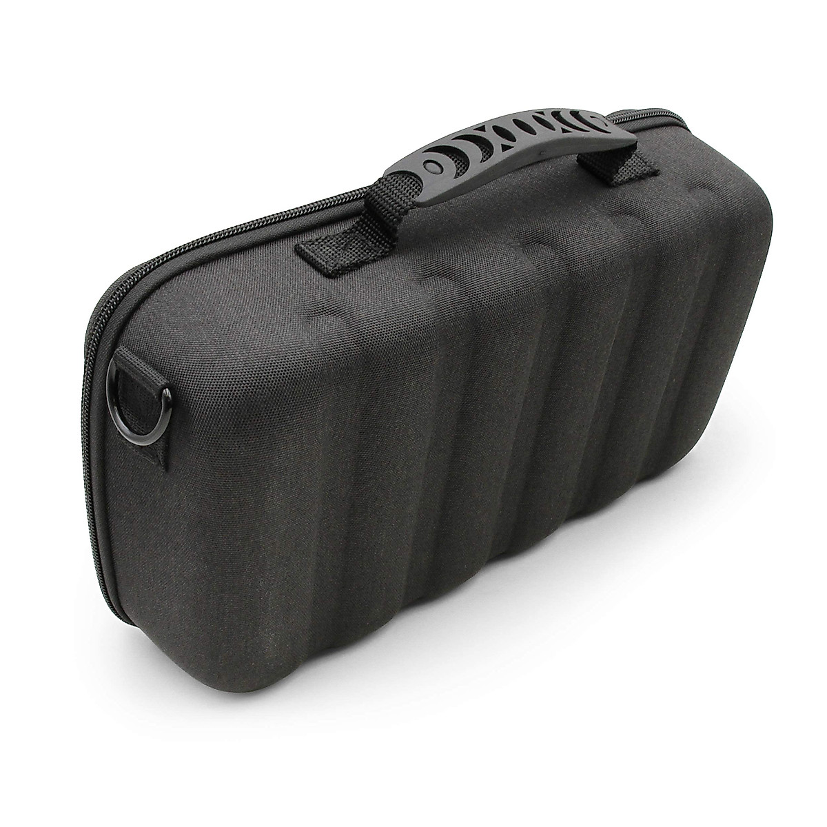 CASEMATIX 60% Keyboard Case for 61 Key Mechanical Keyboards up to 11.5" - Protective Hard Shell Travel Case with Shoulder Strap, Padded Divider and Accessory Storage, Black