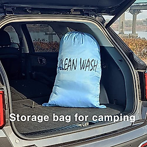 DT&G 2 Packs High Density-Conductive Large Laundry bags / Made of polyester, Drawstring closure, Anti-static / 28”x40” Size / Tear resistance and tight Stitching Dirty Clothes Storage Bags