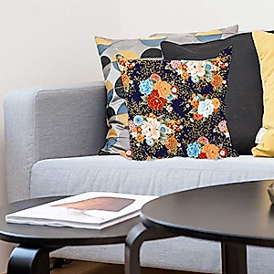 MILISTEN 25 Sheets Cotton Fabric Bundle Flower Printed Fabric Japanese Style Cotton Wrapping Cloth Squares Quilting Fabric for Scrapbooking Sewing DIY Crafts, 20X25CM