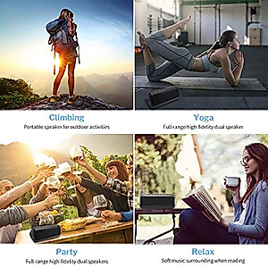 YPWA Bluetooth Speaker,High Power 12W,36 Hours Playback Time (Built-in 5000mAh Battery)