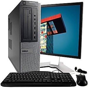 Dell Optiplex 990 Intel Quad Core i5 3.1GHz, 8gb, 240GB SSD, 19-inch LCD, Keyboard, WiFi, DVD, Windows 10 Pro (Renewed)