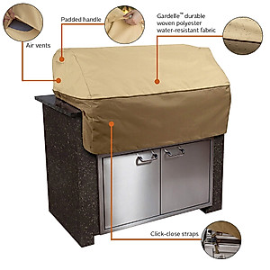 Classic Accessories Veranda Water-Resistant 32 Inch Island BBQ Grill Top Cover