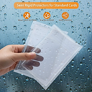 Graded Card Sleeves Resealable Baseball Card Holders Sports Card Sleeves Baseball Cards for Trading Baseball Sports Slab The Gathering Card Sleeves (400 Pieces)