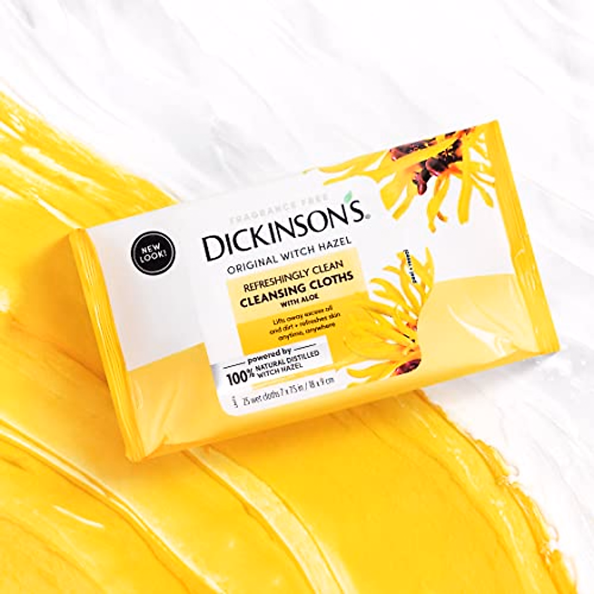 Dickinson's Original Refreshingly Clean Daily Cleansing Cloths, Witch Hazel and Aloe, 25 Count