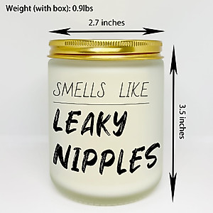 Wehnniee Funny New Mom Gifts After Birth, New Mom Gifts for Women, Baby Shower, Postpartum Gifts for Mom, Boy Mom, Girl Mom, 7Oz Vanilla Scented Candle, First Time Mom Gifts for Mothers Day