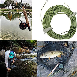 Floating Fly Fishing Line Nymph Line Ultra Thin Fly Line One Size All 0-5(green)