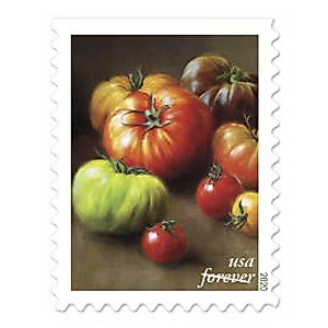 Fruit and Vegetables Postage Stamps Booklet of 20