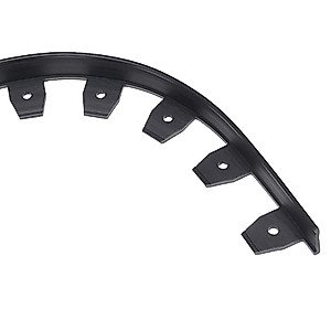 EasyFlex Heavy-Duty No-Dig Landscape Edging, 1.6 in. Tall Straight Top Commercial Grade Plastic Garden Border, 120 Feet, Black