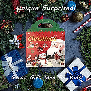 Christmas Sticker Book for Kids 1-5, Reusable Sticker Toys for 2-4 Years Old Boys Girls Christmas Gifts, Toddler Learning Toys Christmas Educational Gift for Toddlers Kids Age 1-4