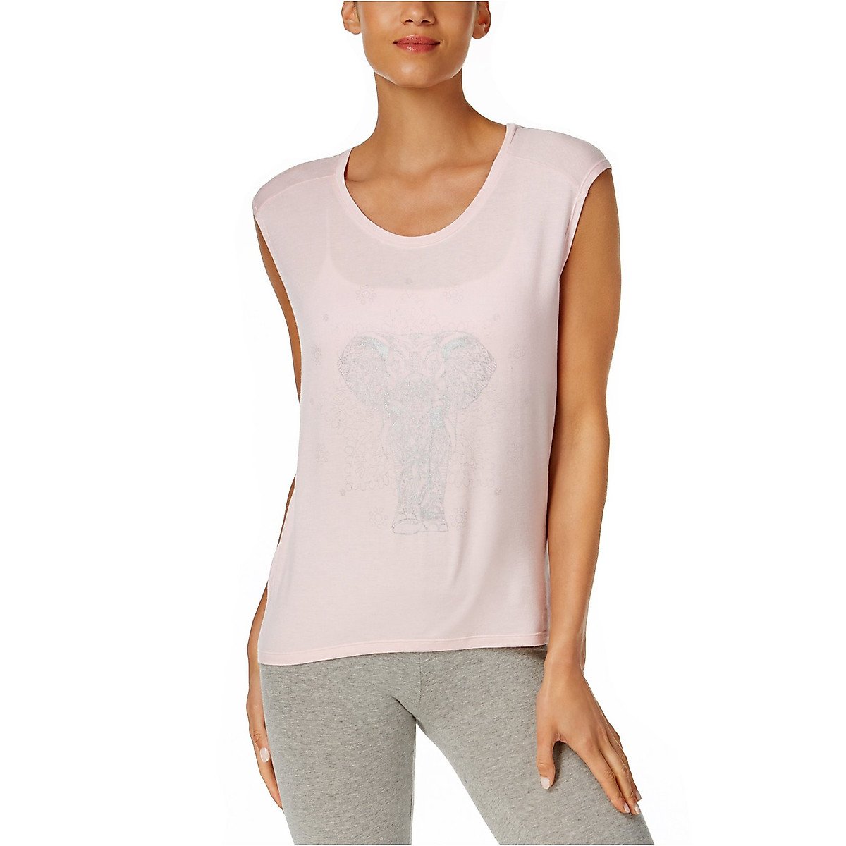 Gaiam Women's Dani Graphic T-Shirt (Chalk Pink, X-Small)