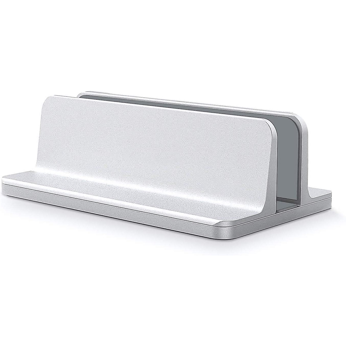 Vertical Laptop Stand, Adjustable Laptop Holder Desktop Stand (Small, Sliver)