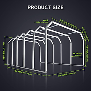 GOSLARLIT LED Tunnel Lighting, Car Detailing Tunnel for Car Care,Inflatable 6500k,110-120lm/v