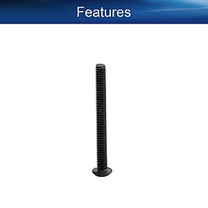 Yinpecly 20Pcs M3x30mm Hex Socket Head Machine Screws Carbon Steel Inner Hex Socket Round Head Screw Fasteners Furniture Bolts Black Tone