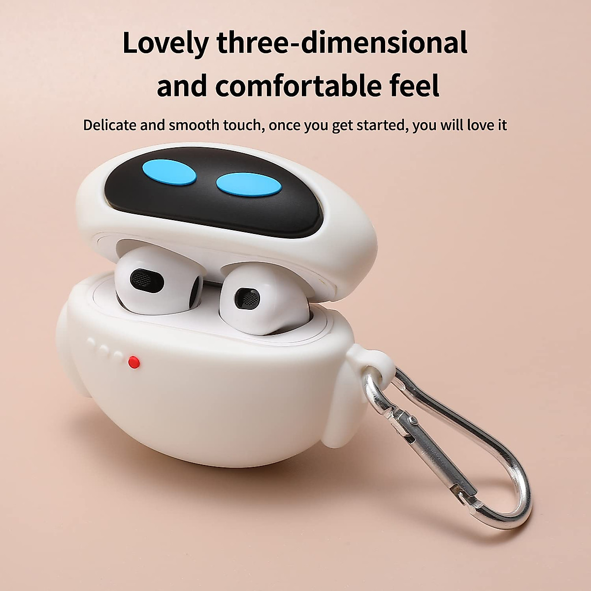 Ahnspiceo Compatible with AirPods 3 Case Cover, 3D Cute Funny Anime Characters Design Case Compatible with AirPods 3rd Generation Case 2021,for Women Men AirPods 3rd (Eva)