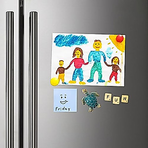 Blue Sea Turtle Fridge Magnet - Cute Coastal Beach House + Ocean Decor Magnet for Refrigerator or Metal Bulletin Board - 3 x 2 Inches, Turquoise