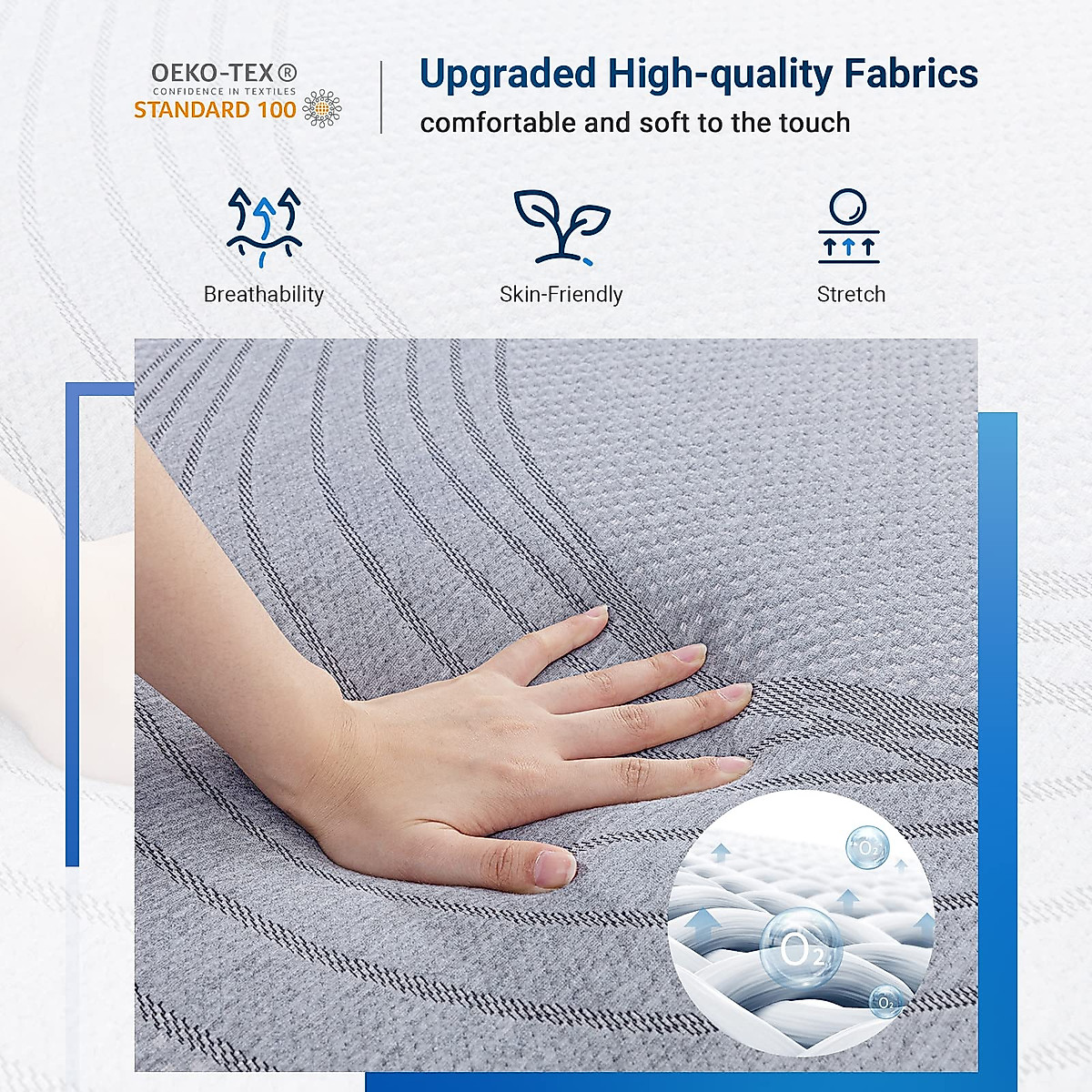 Avenco Full Size Mattress, 10 Inch Full Mattresses in a Box with Gel Memory Foam & Breathable Cover, Pressure Relieving, Full Bed Mattress Medium Firm Supportive, CertiPUR-US Certified