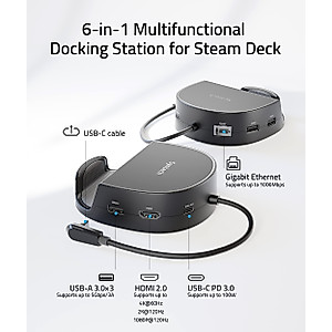 Syntech Hard Carrying Case and Mini Dock Station Compatible with ASUS ROG Ally Console and Accessories.