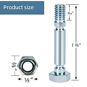 Sconva Snow Blower Shear Pins 303160355P / 303160355 Replacement Parts for PowerSmart Snow Blower (Pack of 8)