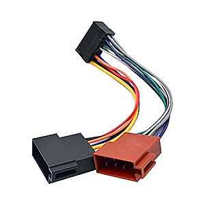 MASO 16 Pin Car Stereo Radio Lead Loom ISO Wiring Harness Connector Adaptor