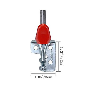 XRPAOWA 4 Pcs Toggle Clamp 301AM Stroke Push Pull Action Hand Tool Light Duty