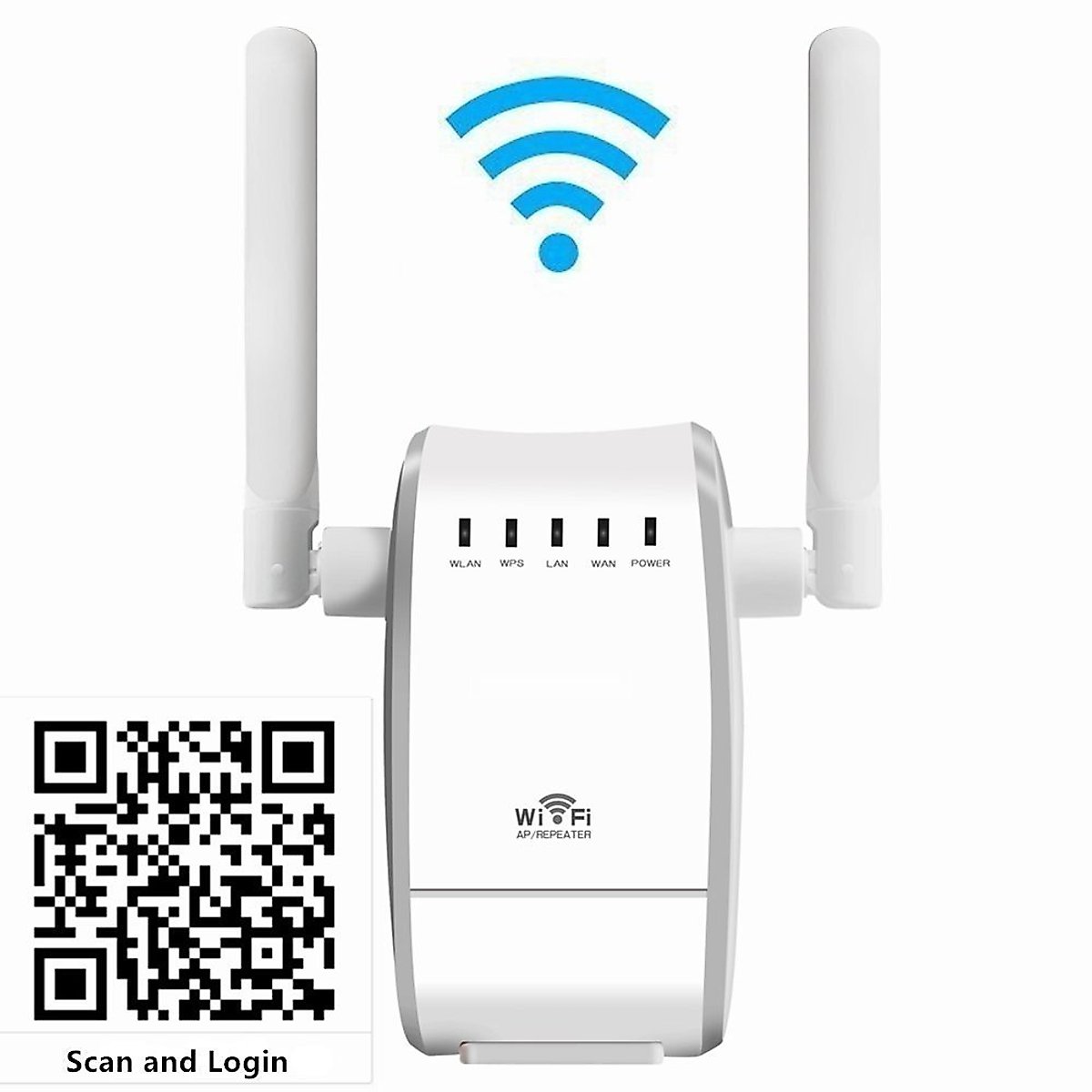 DHMXDC Wireless-N 300Mbps WiFi Range Extender Wireless Router/Repeater/AP/WPS Mini Dual External Antennas Wireless Booster Signal Wireless Access Point