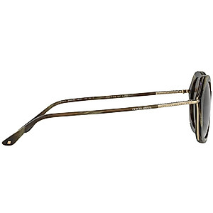 GIORGIO ARMANI AR8075F - 54968E Sunglasses Matte Striped Green Horn w/Green Gradient Lens 48mm