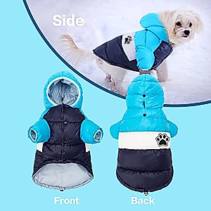 AIMJGO Dog Winter Coat Waterproof Warm Cold Weather Jacket Stylish Puppy Vest Comfortable Pet Apparel for Small Medium Dogs