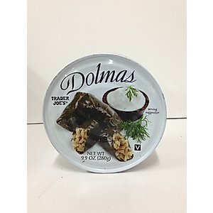 Trader Joe's Dolmas Vine Leaves Stuffed with Rice (Pack of 6)