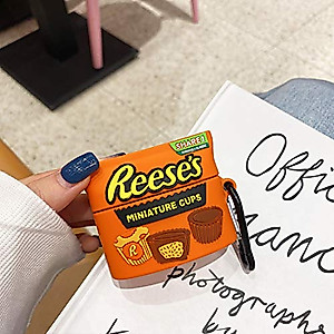 Airpod Pro Case, Cute 3D Funny Reeses Cartoon Soft Silicone Cover, Kawaii Cool Keychain Design Skin, for Girls Children and Boys Airpod Pro Case (KANSDF/PRO/REESES)