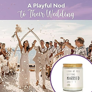 Wedding Gifts - Bridal Shower Gifts - Engagement Gifts - Bride to Be Bachelorette Gifts - Lavender Scented Candle