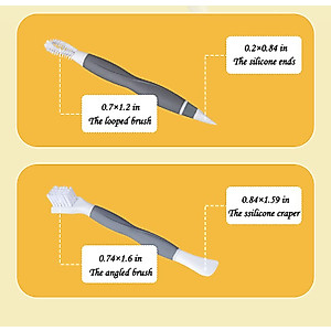 Cleaning Brush Grout Crevice Brush - Grout Cleaning Brush Deep Detail Clean Scrub Brush Crevice Cleaning Brush is Applicable to Various Narrow Spaces Such as Bottle Cap/Faucet/Stove/Window/Tile