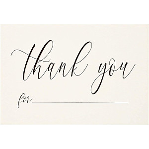 Mini Blank Thank You Gratitude Note Cards with Envelopes (3.7 x 2.5 In, 48 Pack)
