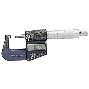 Digital Caliper Measure Tool 0-25mm Electronic Digital Micrometer 0.001mm Thickness Gauge and Wrench Set measurment Tool for Multiple Sizes