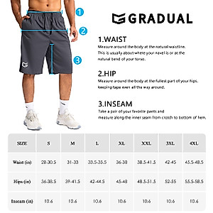 Men's Basketball Shorts with Zipper Pockets Lightweight Quick Dry 11" Long Shorts for Men Athletic Gym(Gray Camo,L)