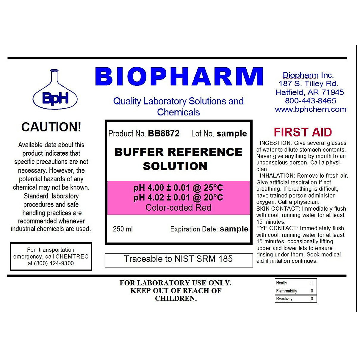 pH Buffer Calibration Solution 3-Pack: pH 4.00 Buffer, pH 7.00 Buffer, and Electrode Storage Solution — 250 mL (8.4 fl oz) Each — NIST Traceable Reference Standards for All pH Meters