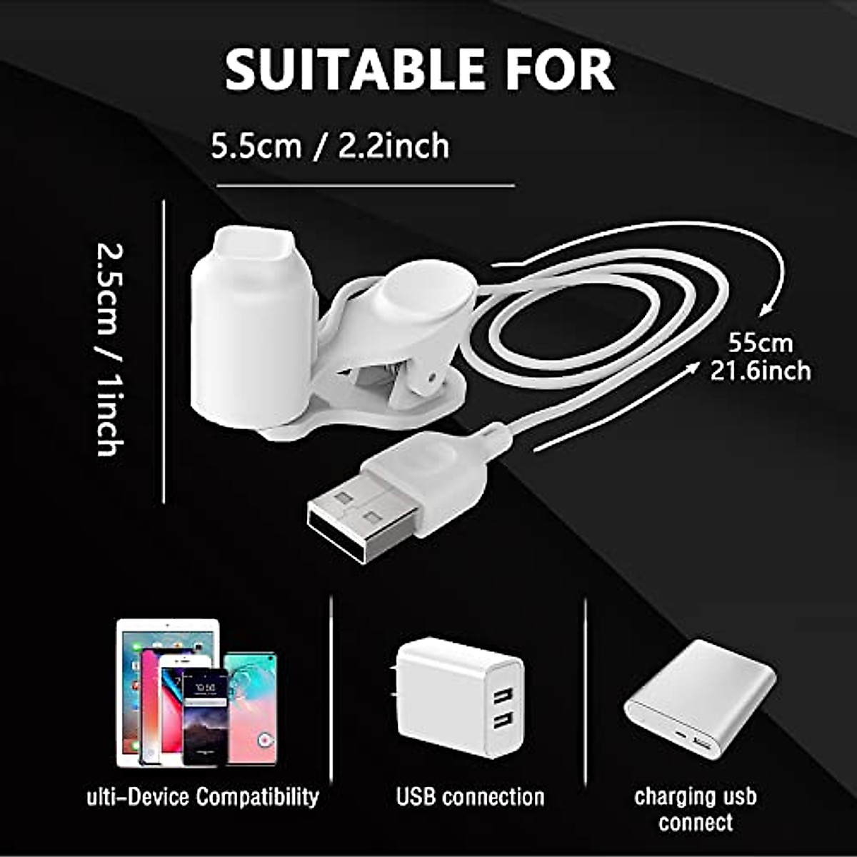 Auto Clicker for Phone Automatic Phone Screen Tapper, Simulated Finger Clicking USB Simulator for Gaming, Shopping, Giving a Like in Tiktok, Lightning Deal, Live Broadcasts, Reward Tasks (White-X)