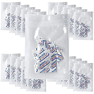 Oxygen Absorbers For Food Storage 400cc ( 5 pcs in Vacuum Sealed Bag x 24, Total 120 Packets ) O2 Absorbers Food Grade Oxygen Absorbers Oxygen Packets For Food Storage Oxygen Remover Absorb Observers