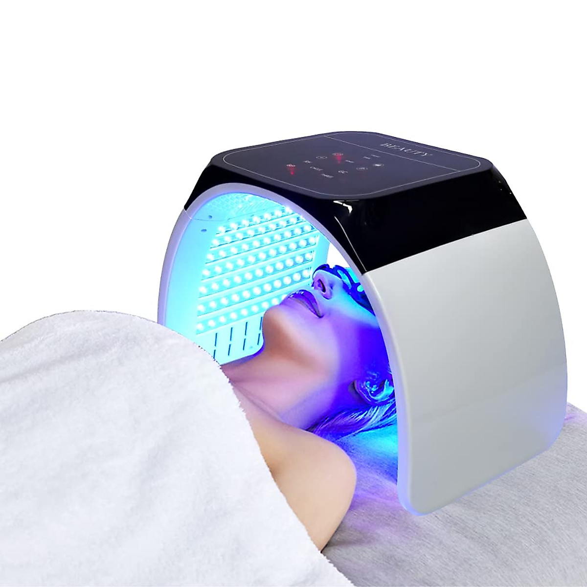 FARRENCE LED Face Mask Light 7 in 1 Color SPA Facial Equipment LED Light Facial Body Beauty Machine for Skin Care at Home